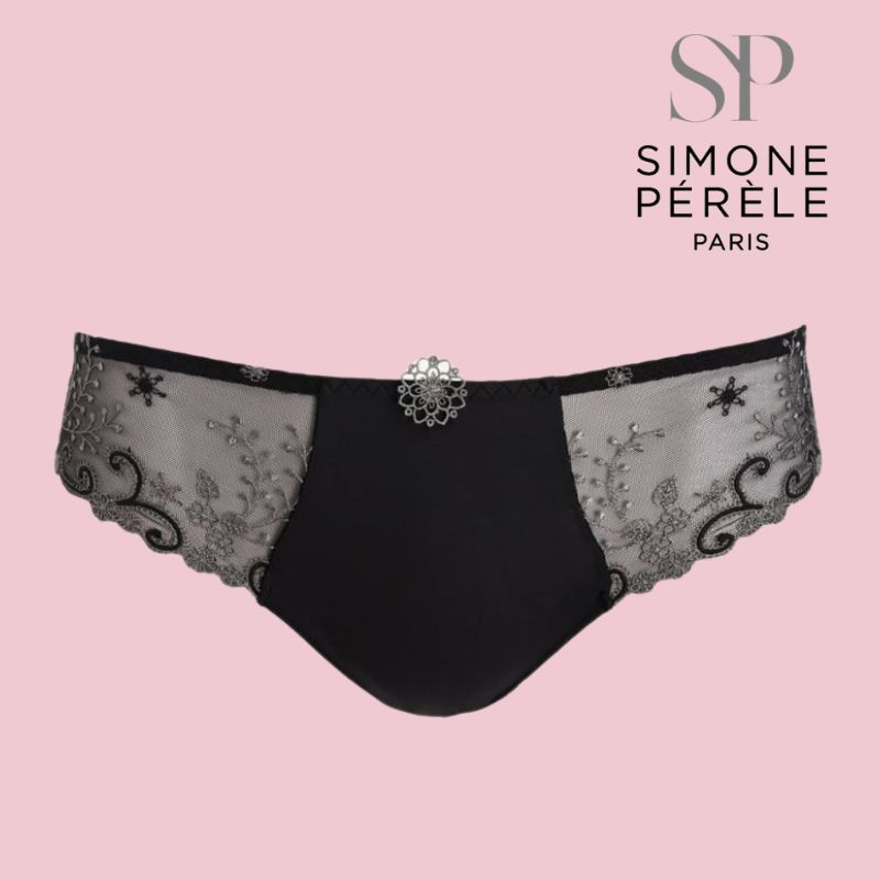 Simone Pérèle Délice String 12X700 - Moonlight / Zwart 🛍️ LvB